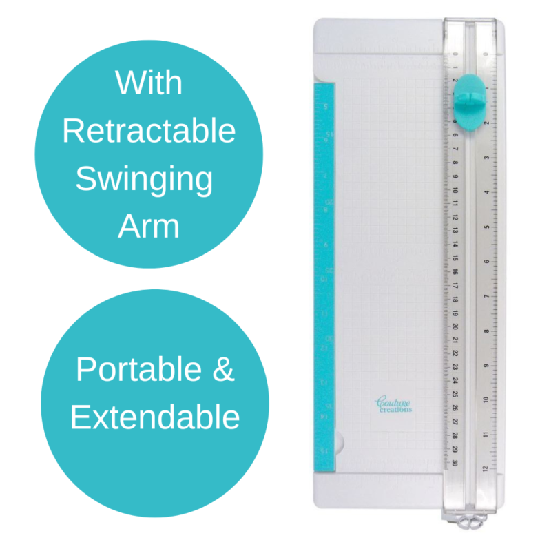 Couture Creations Paper Cutter Trimmer Guillotine Portable & Extendable ...